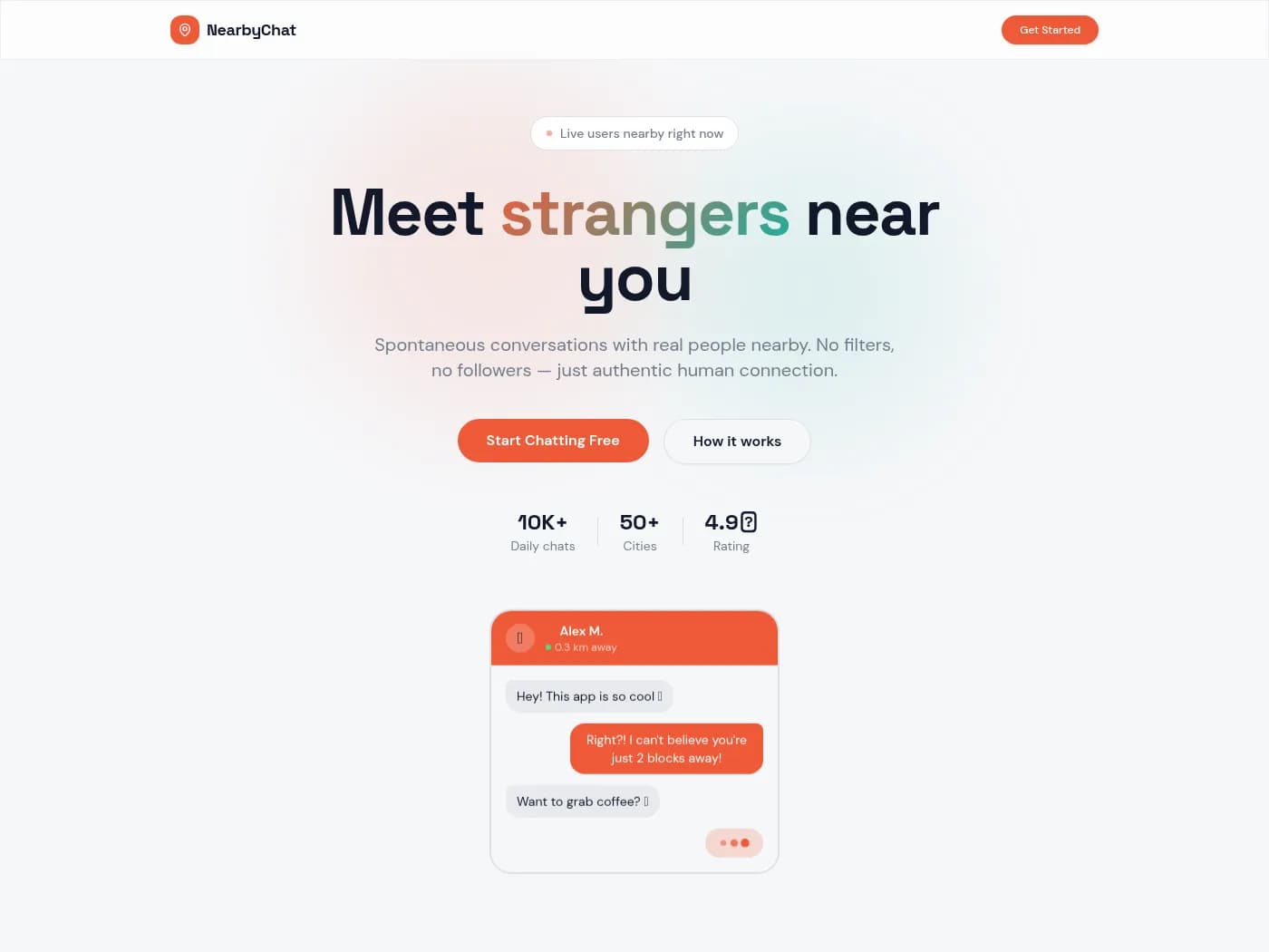 Nearby Chat Connect