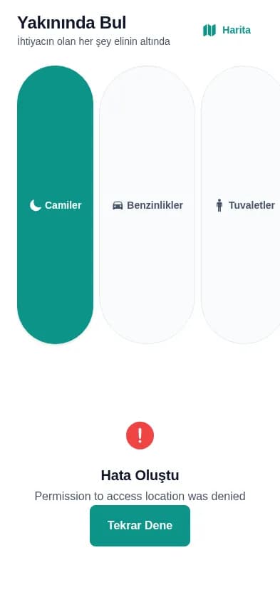 Nearby Essentials Finder