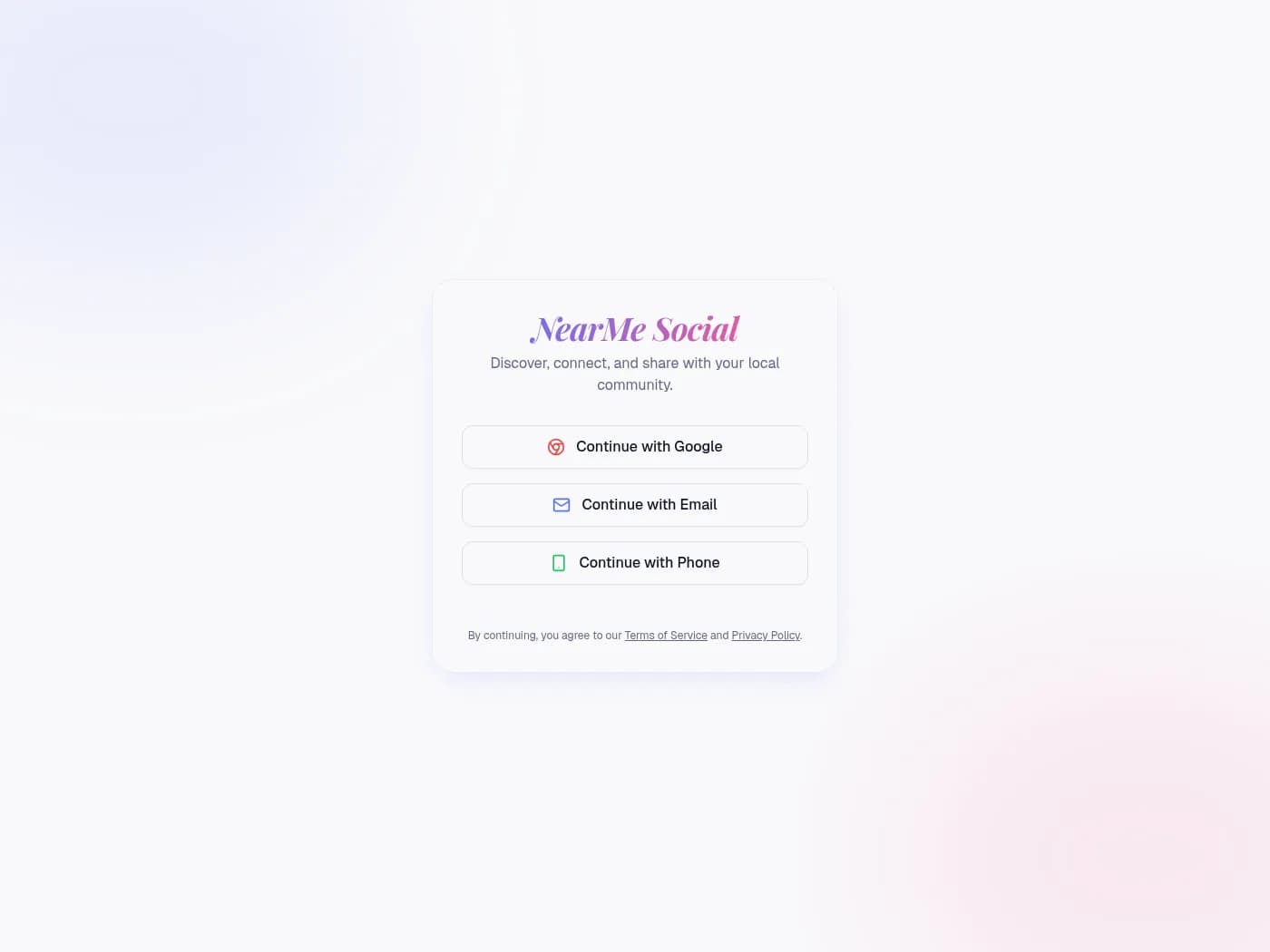 NearMe Social