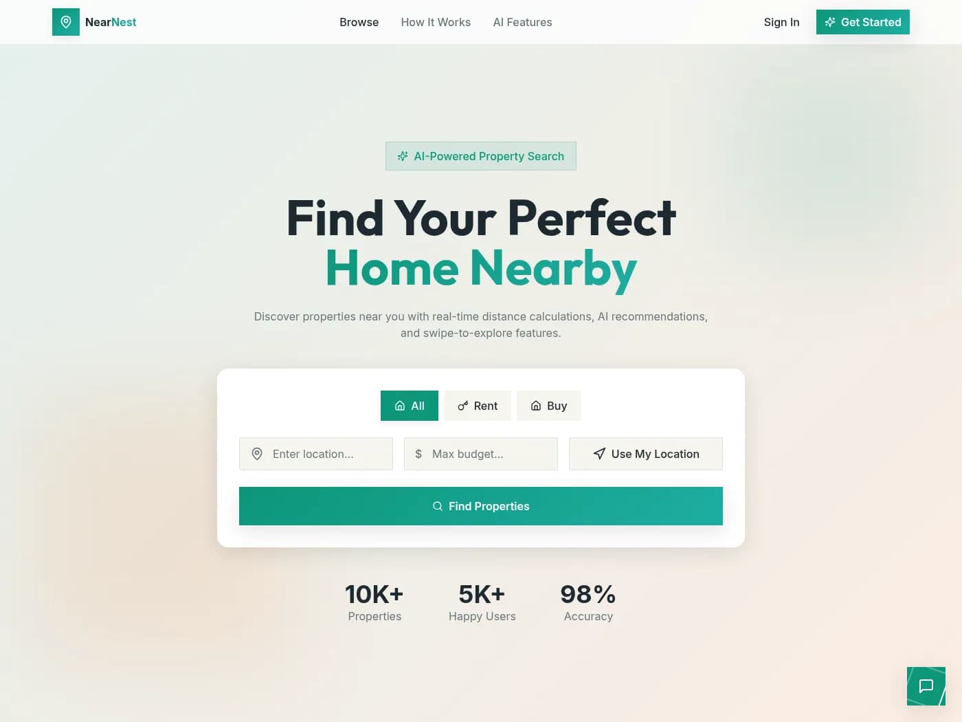 NearNest Property Finder
