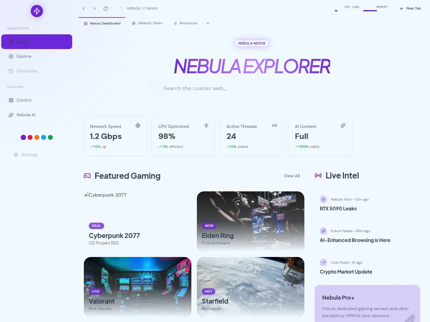 Nebula Web Explorer