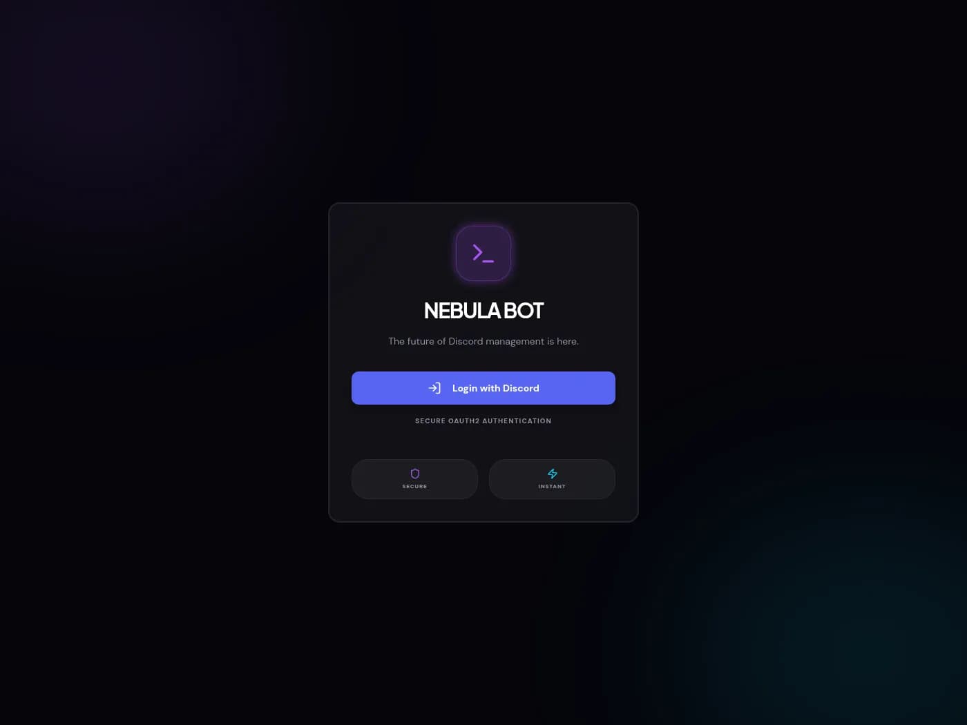 NebulaBot Dashboard