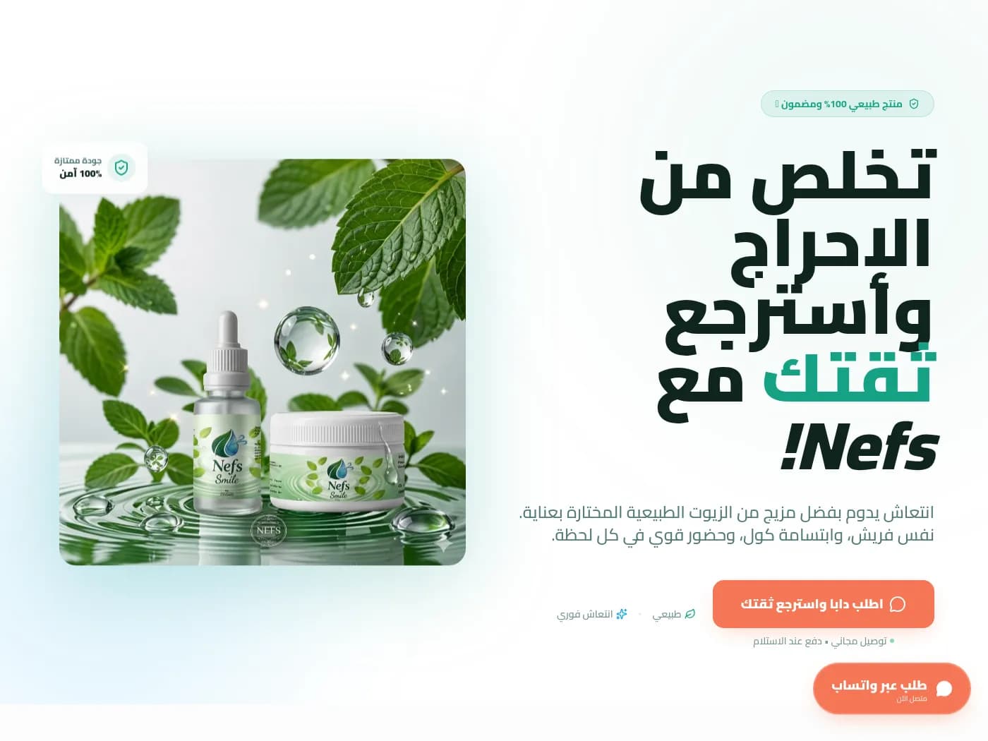 Nefs Landing Page