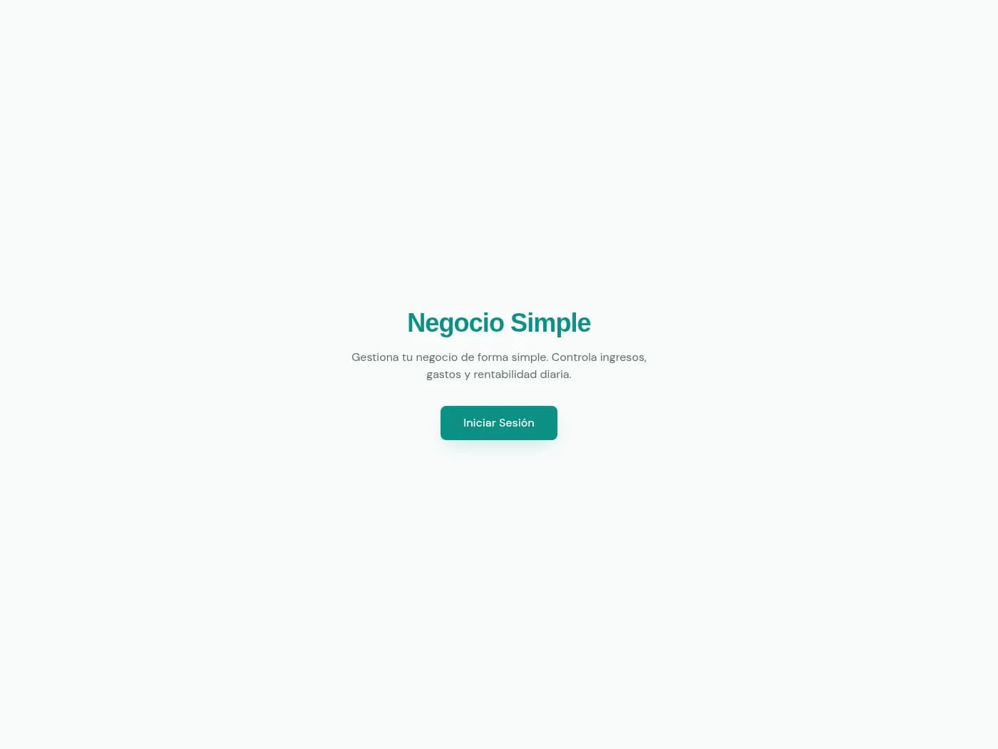 Negocio Simple SaaS