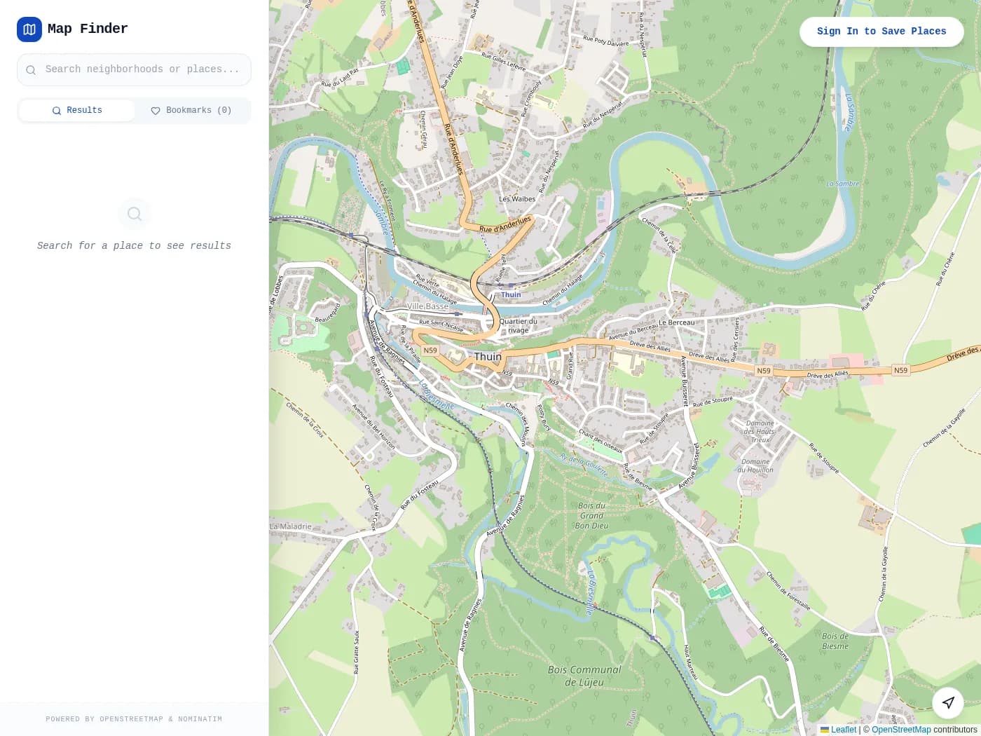 Neighborhood Map Finder