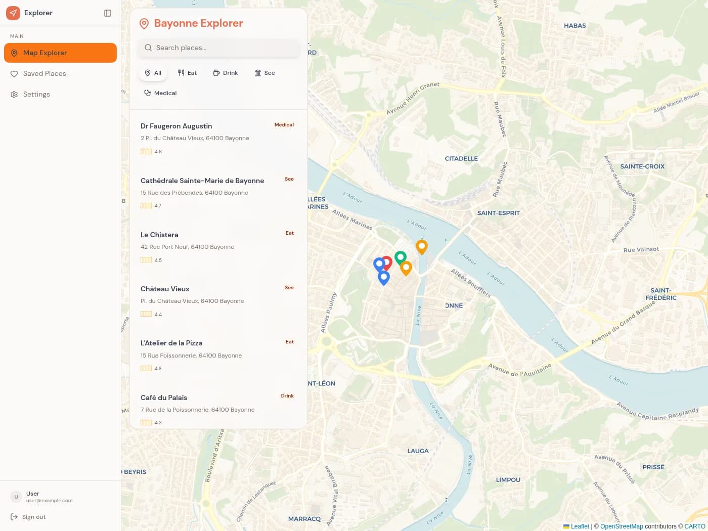Neighborhood Map Explorer