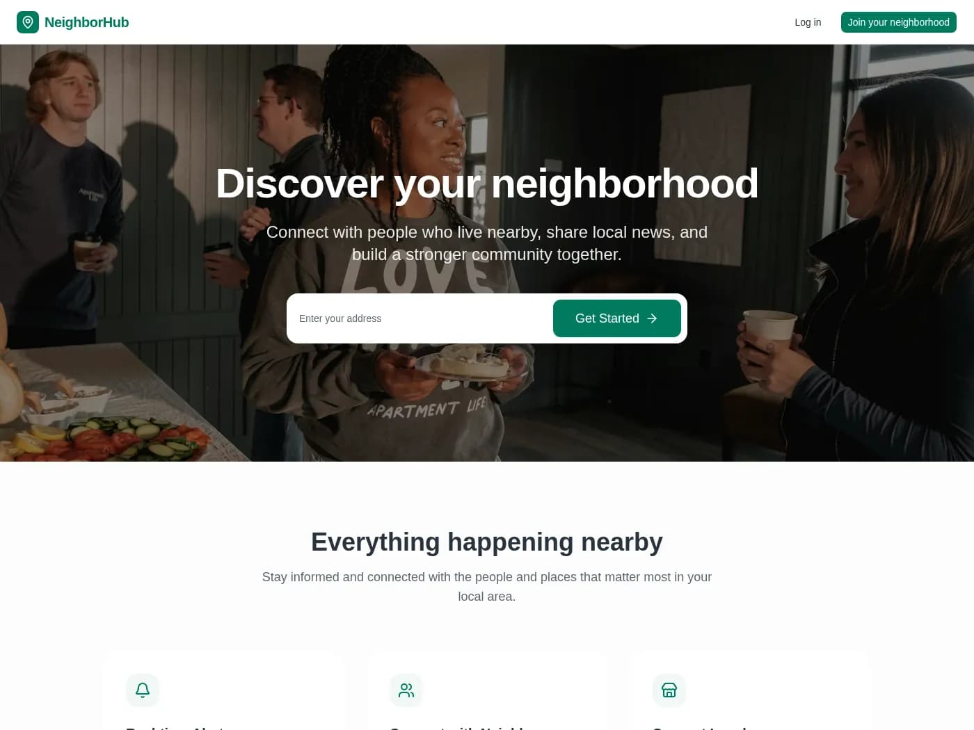 NeighborHub Clone