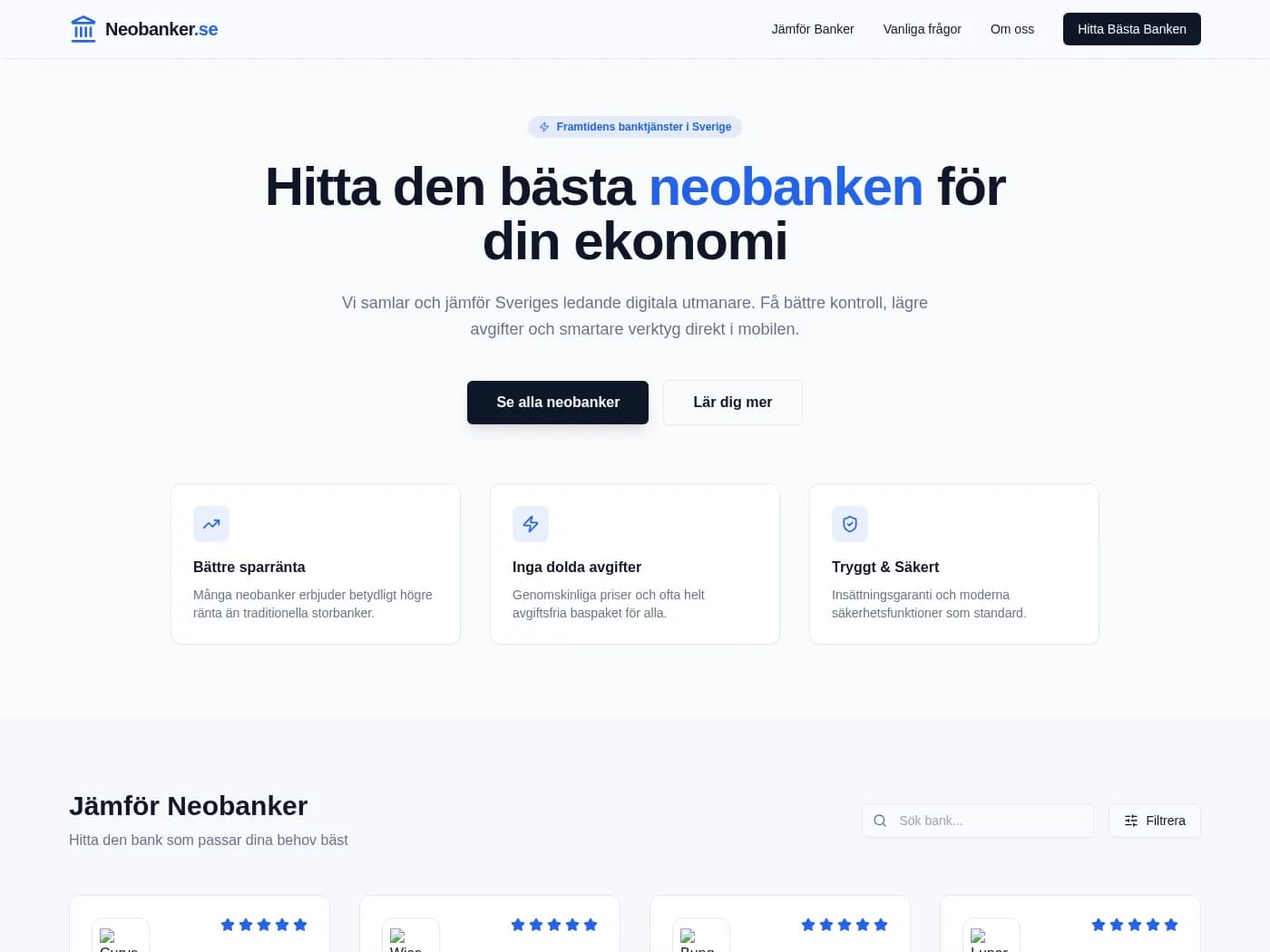 Neo Bank Directory Sweden