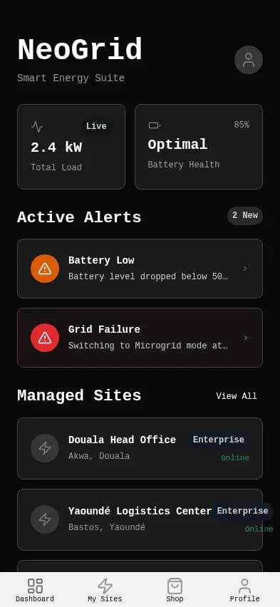 NeoGrid Mobile Energy Suite