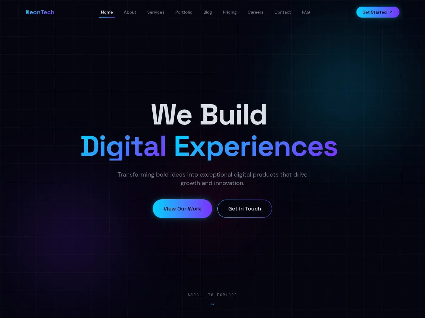 NeonTech Agency Site