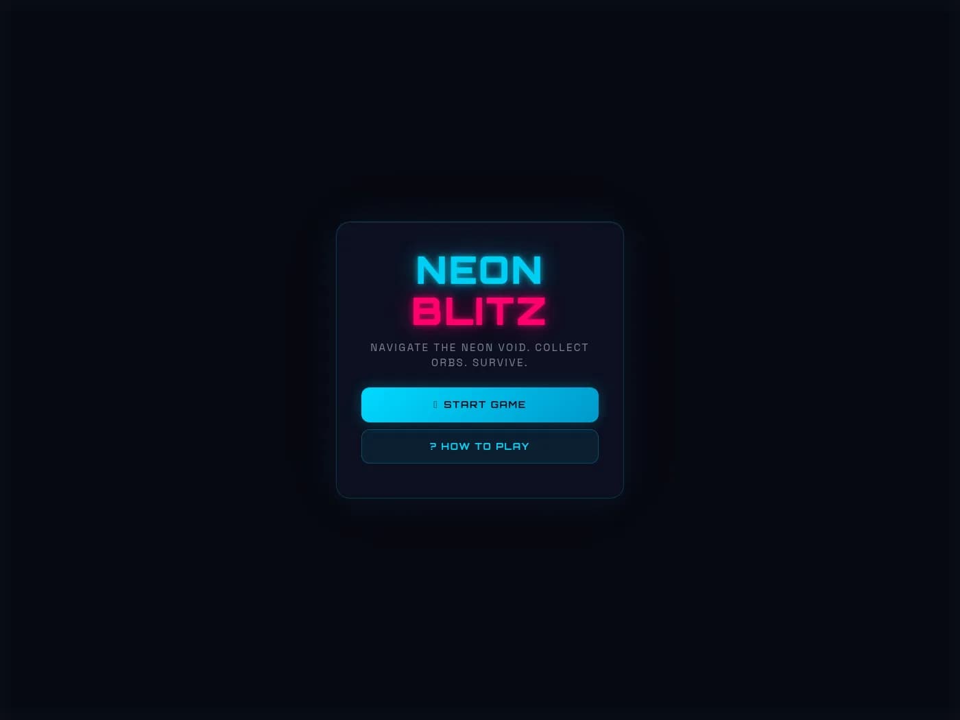 Neon Blitz Web Game