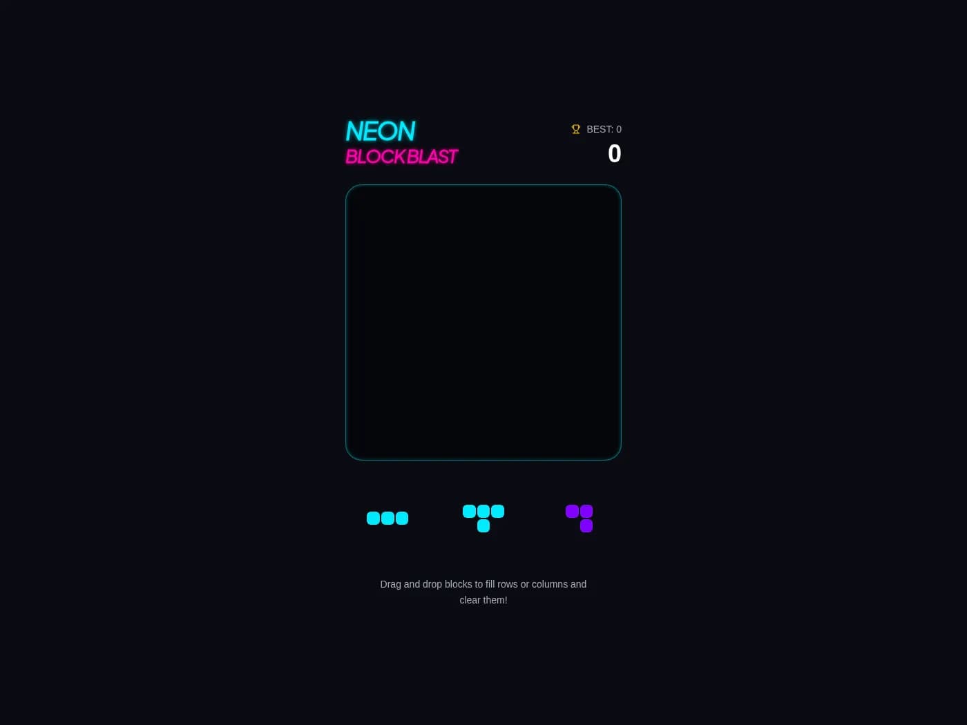 Neon Block Blast