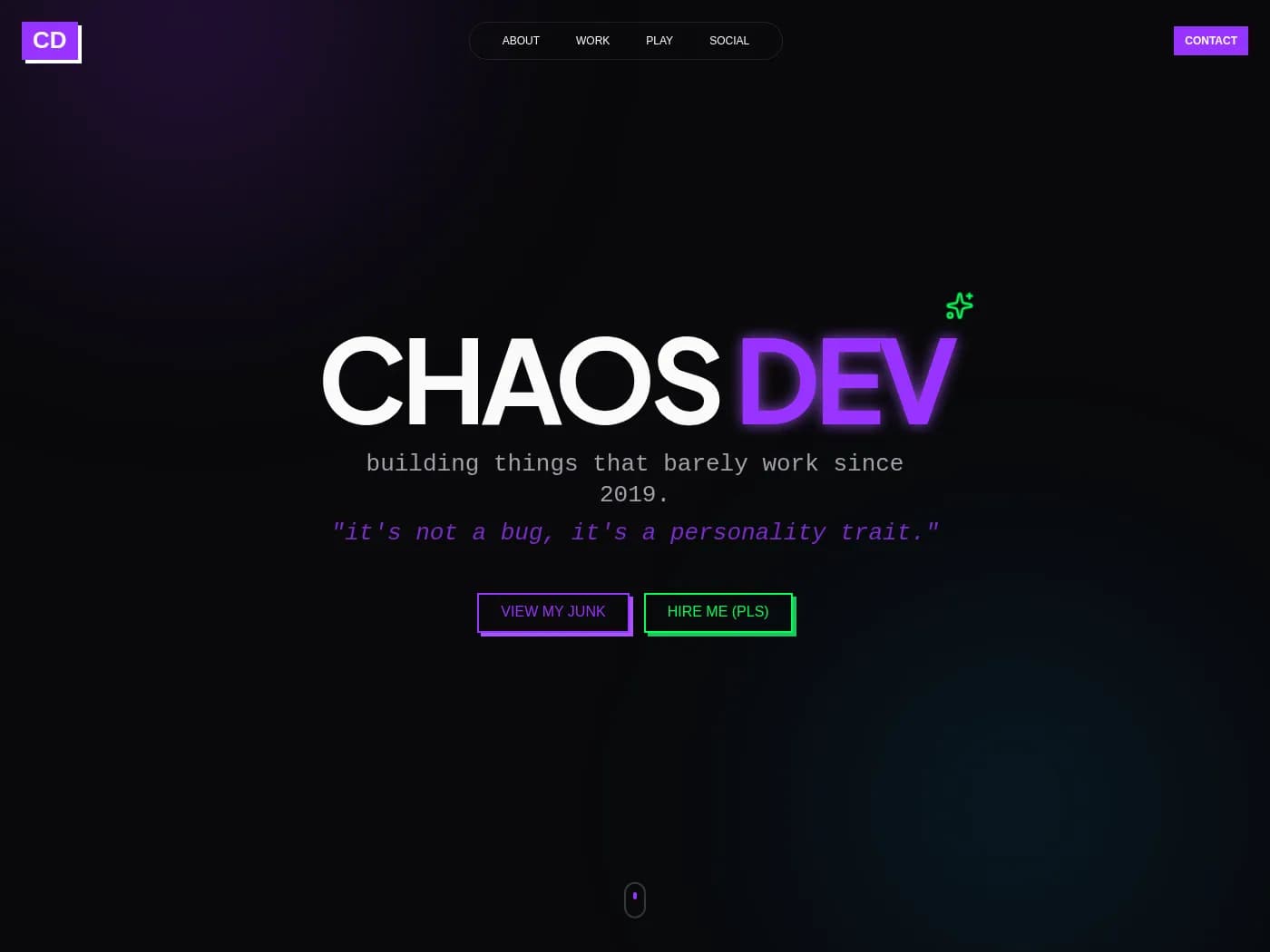 Neon Chaos Portfolio