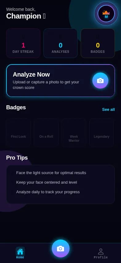 Neon Crown Analyzer