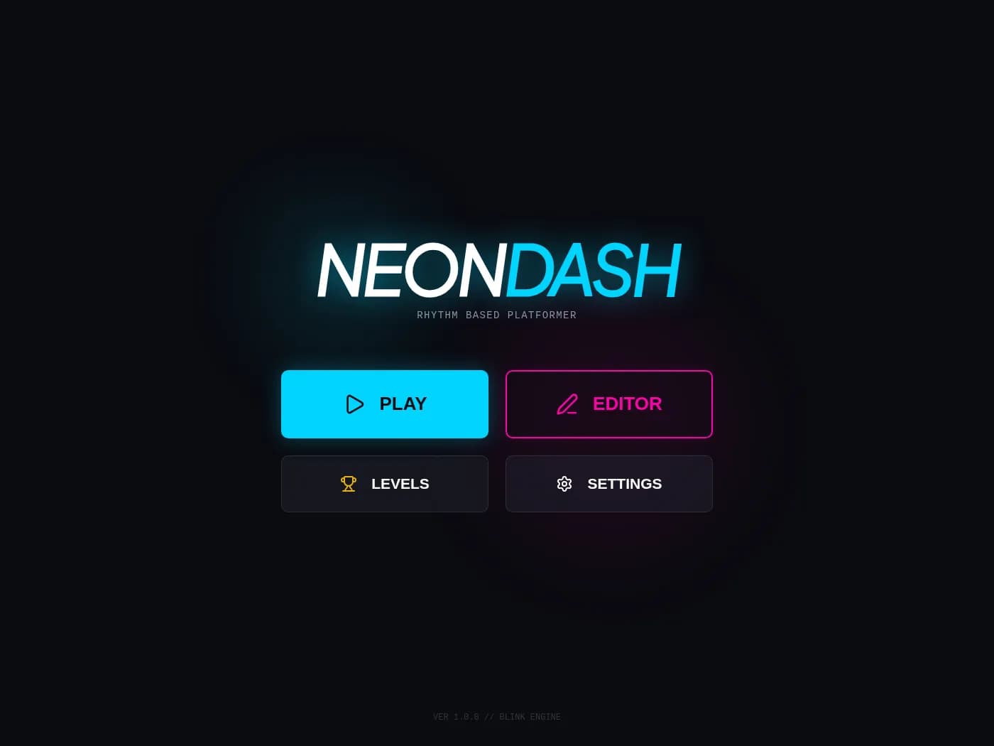 Neon Dash Platformer