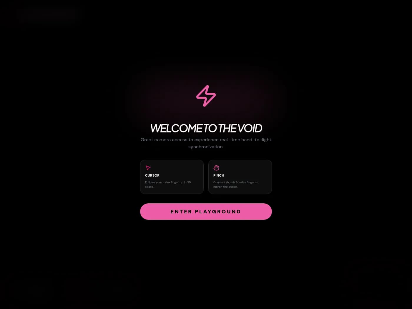 Neon Gesture Playground
