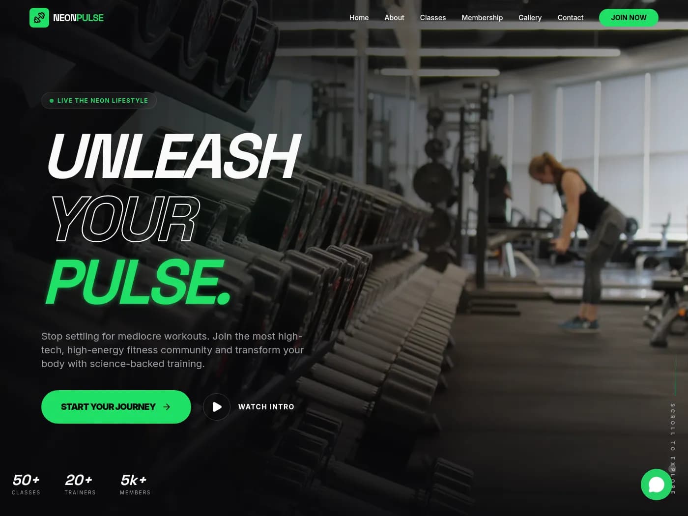 NeonPulse Gym Website