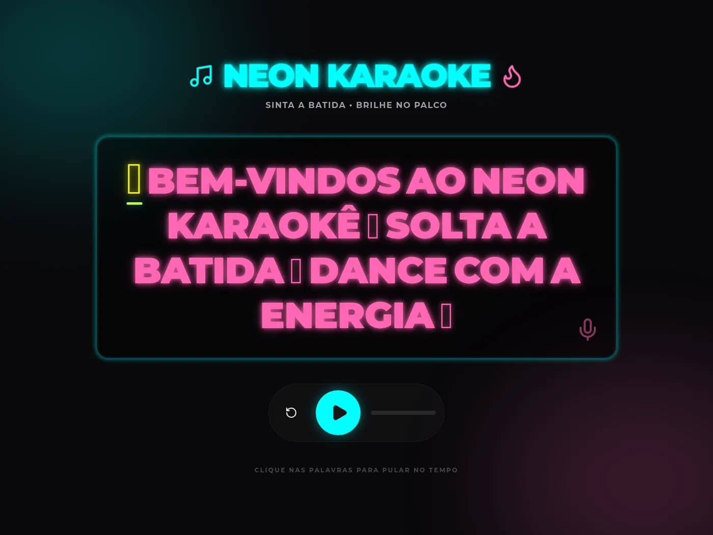 Neon Karaoke Captions