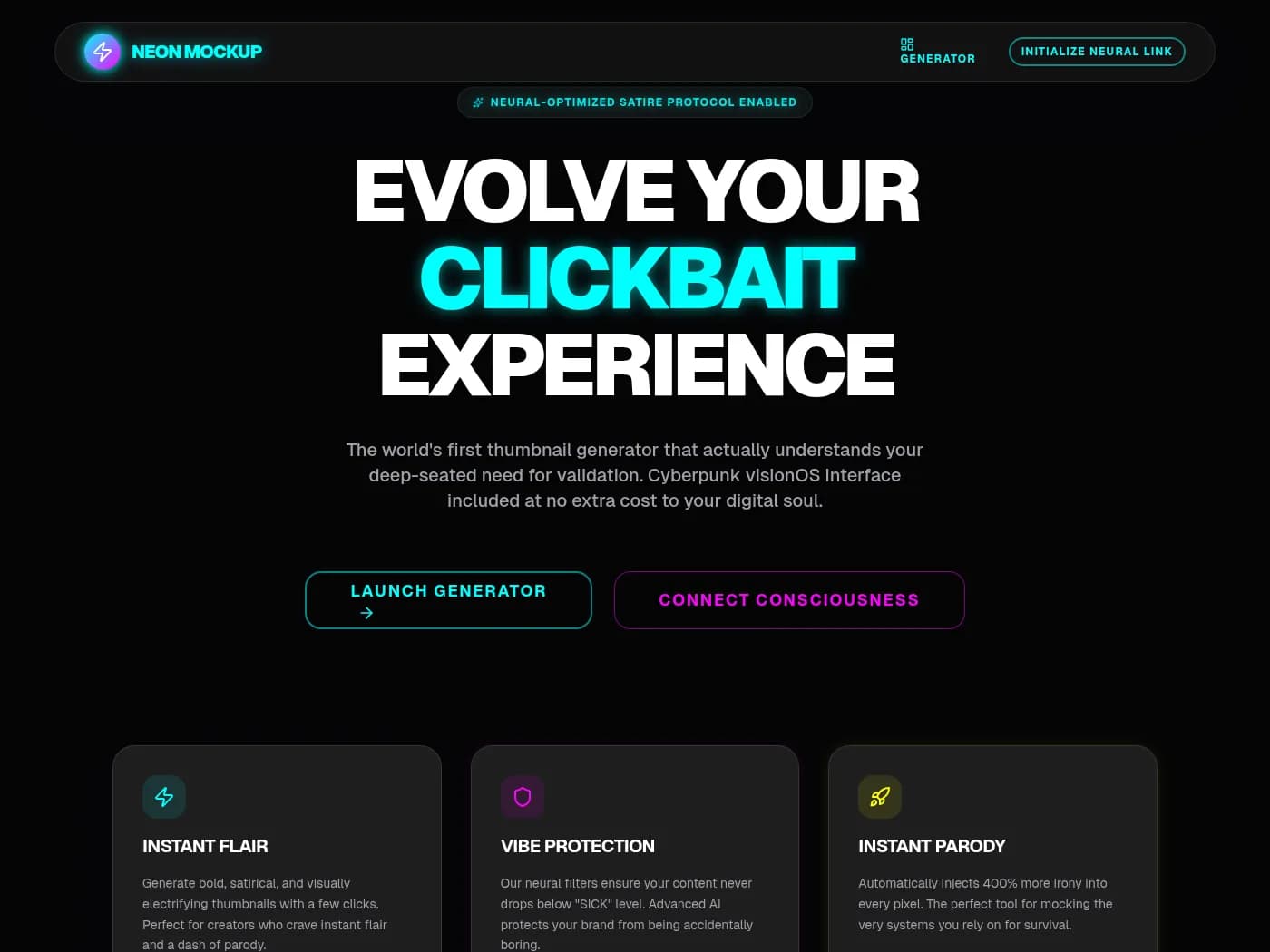 Neon Mockup Machine