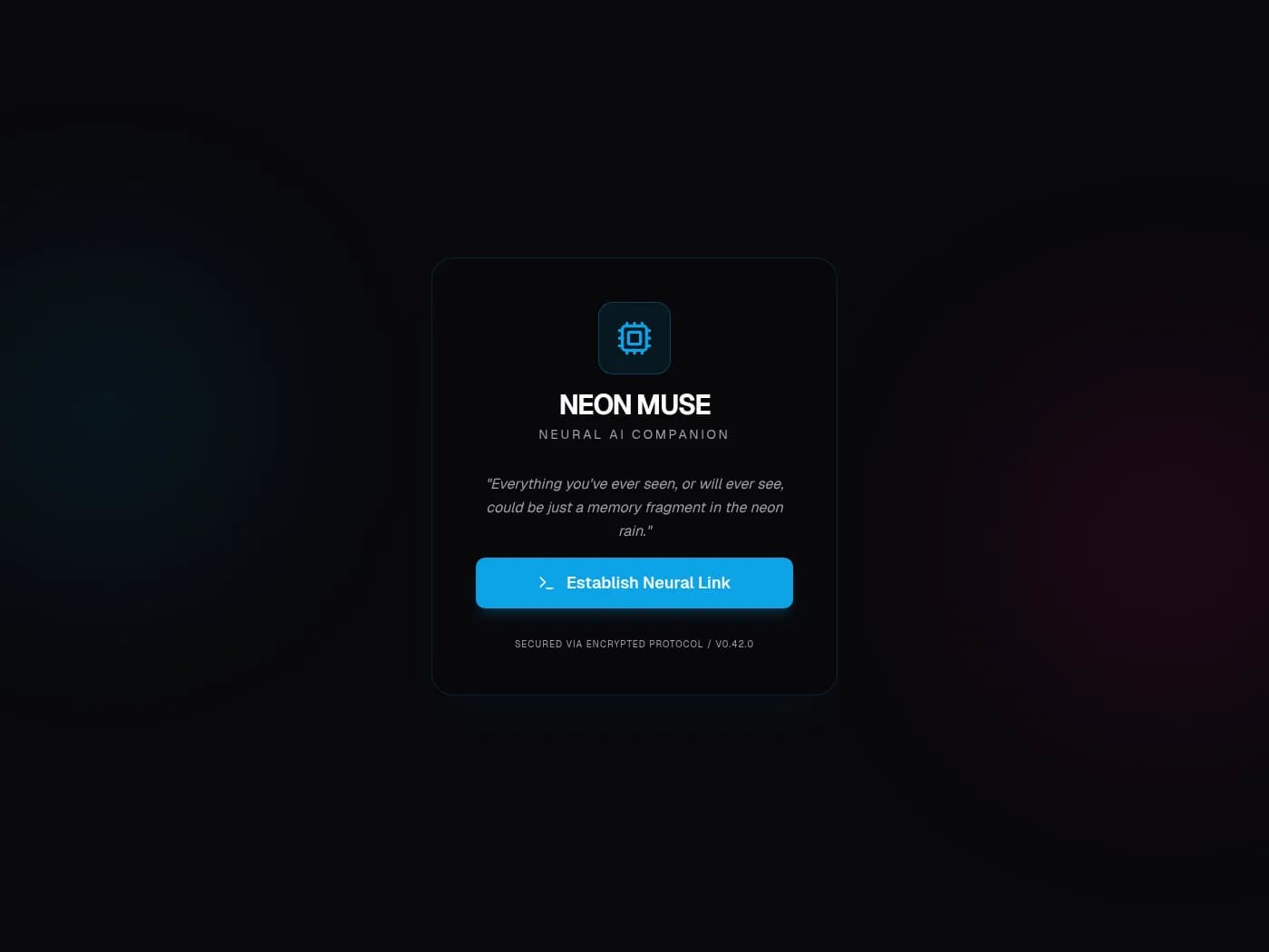 Neon Muse AI Companion