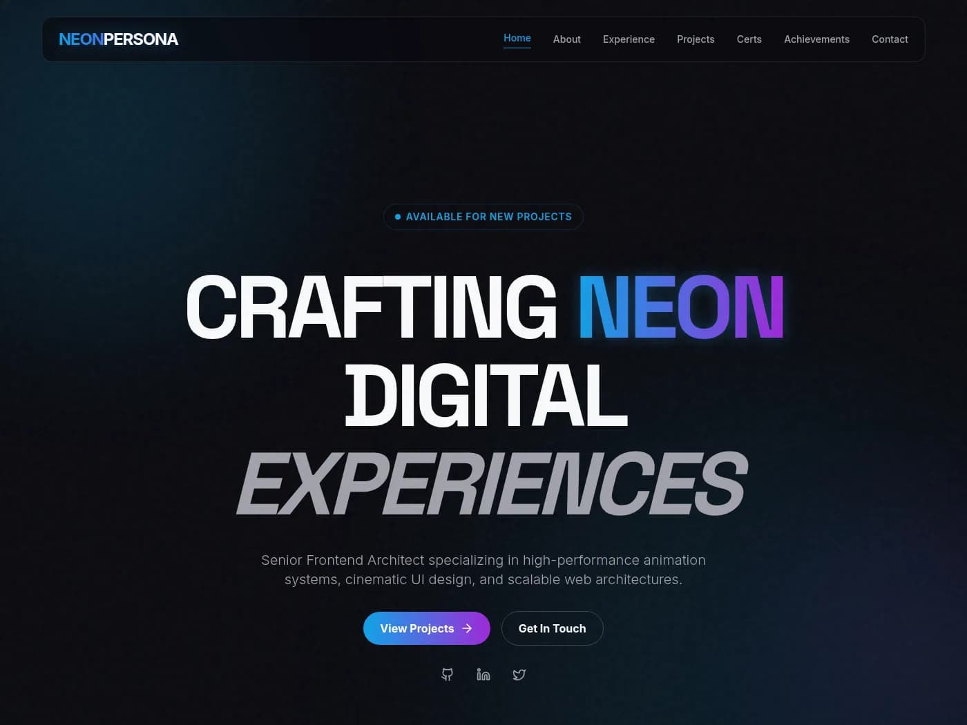 Neon Persona Platform