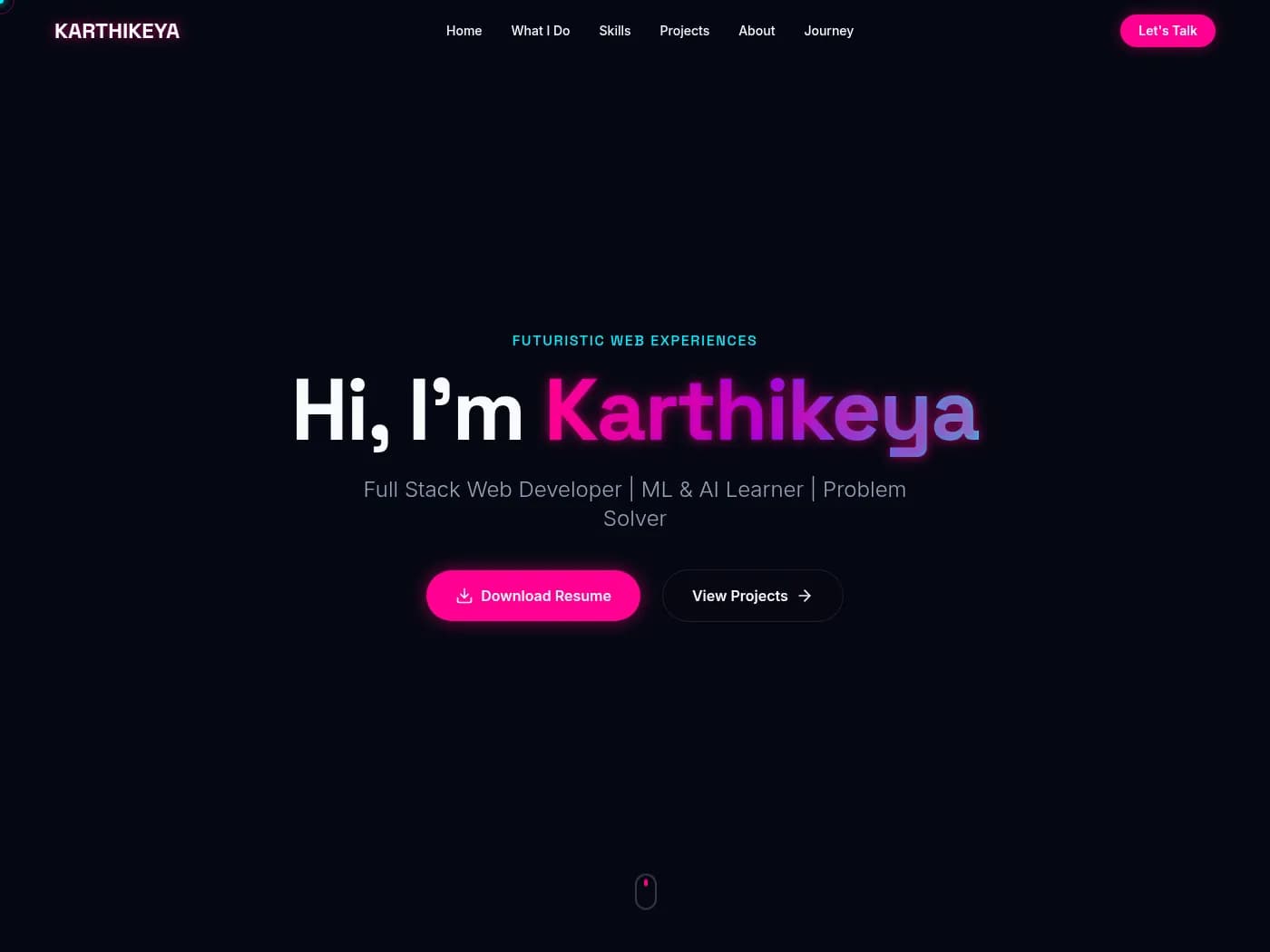 Neon Dev Portfolio