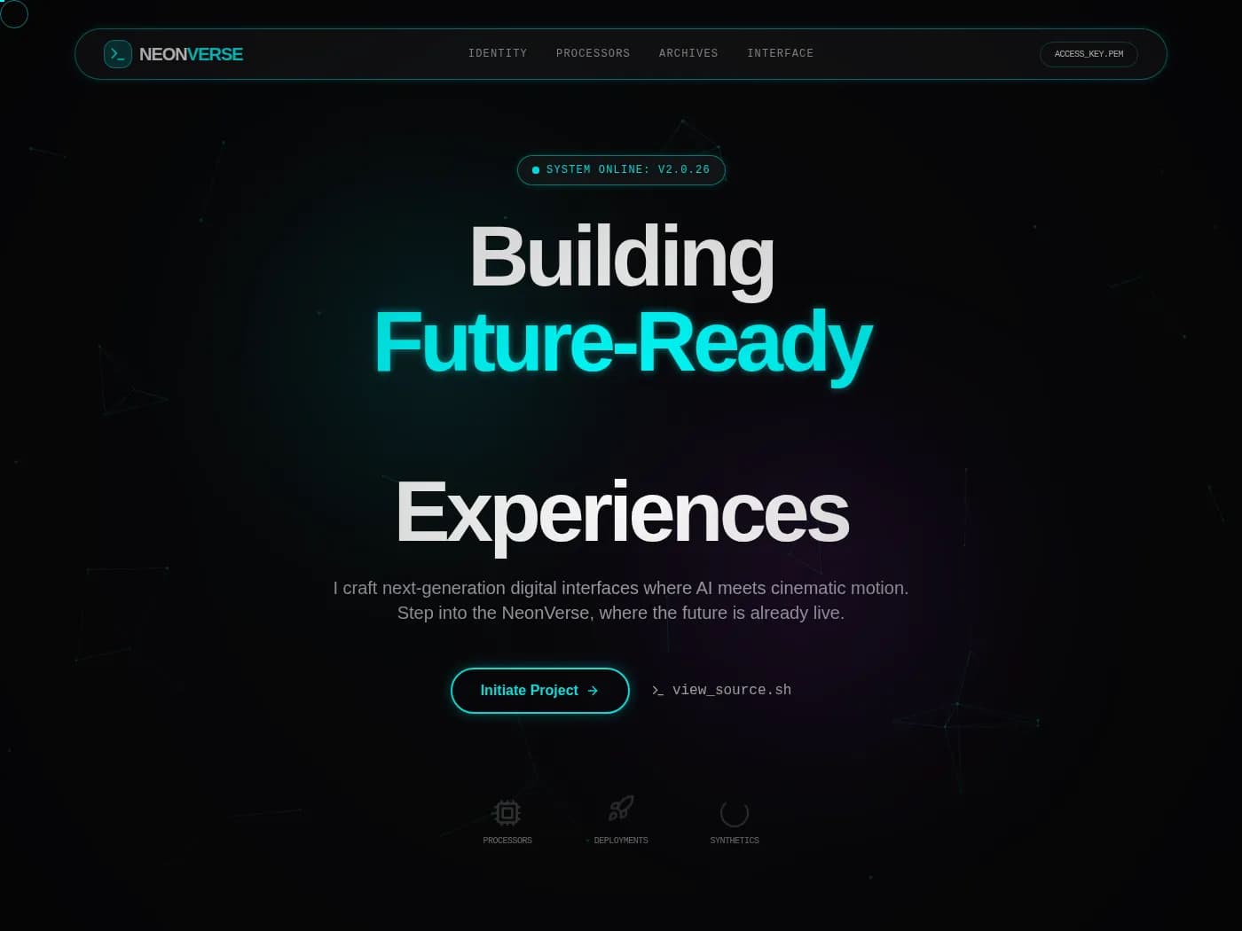 NeonVerse Portfolio