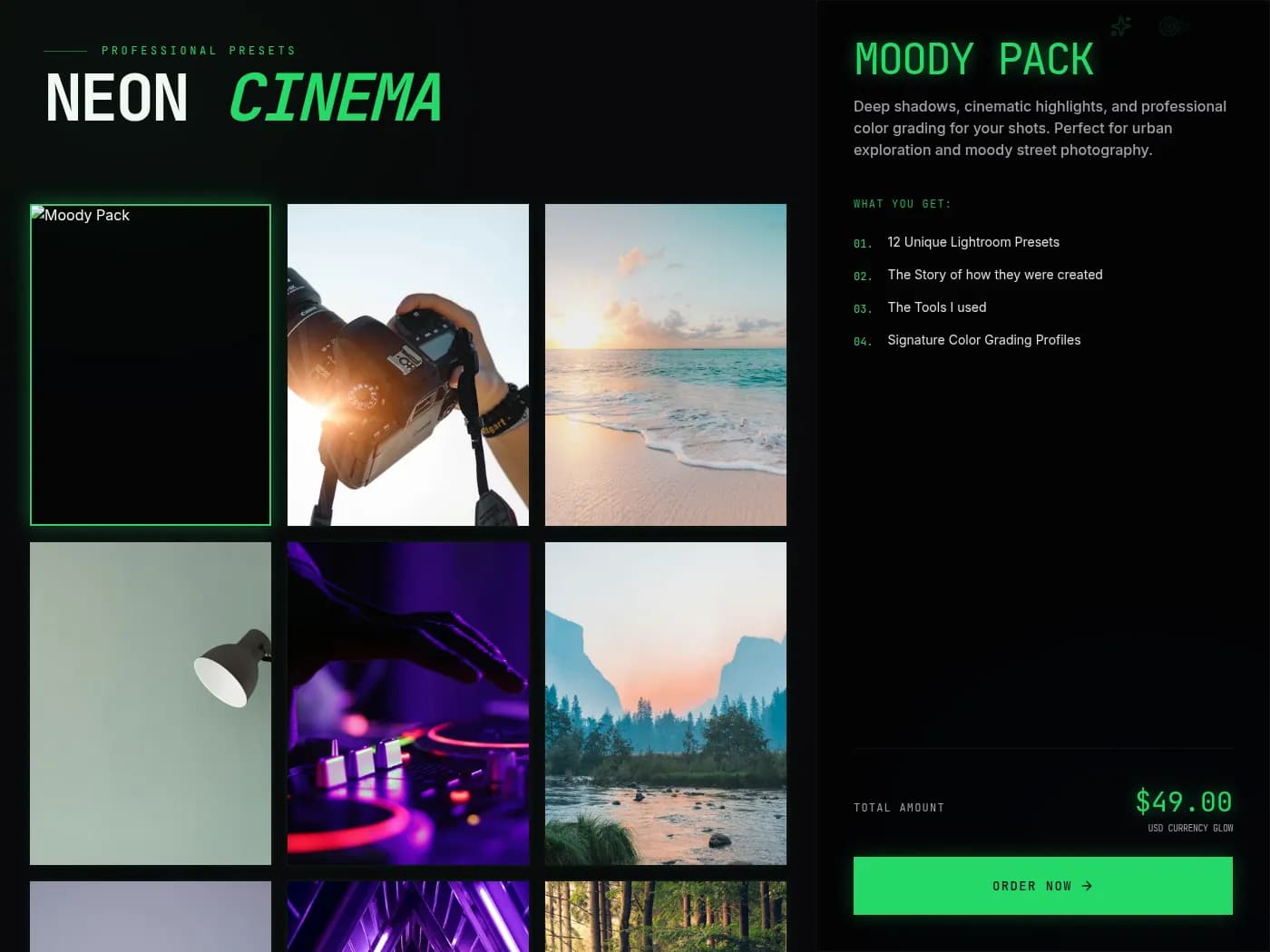 Neon Presets Gallery