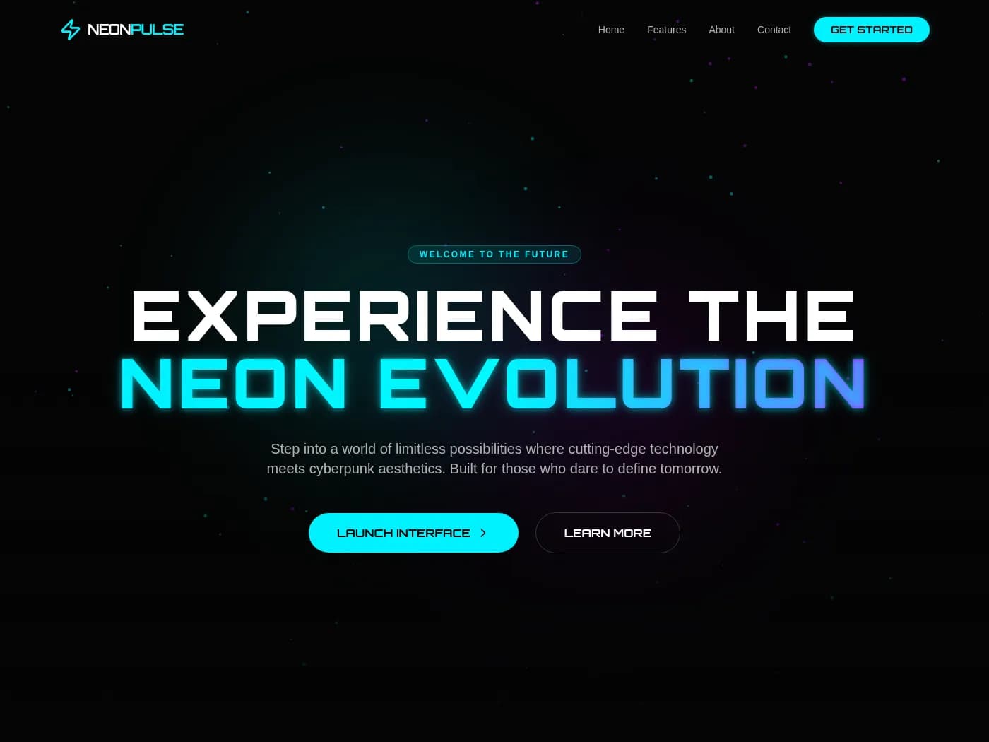 Neon Pulse Web