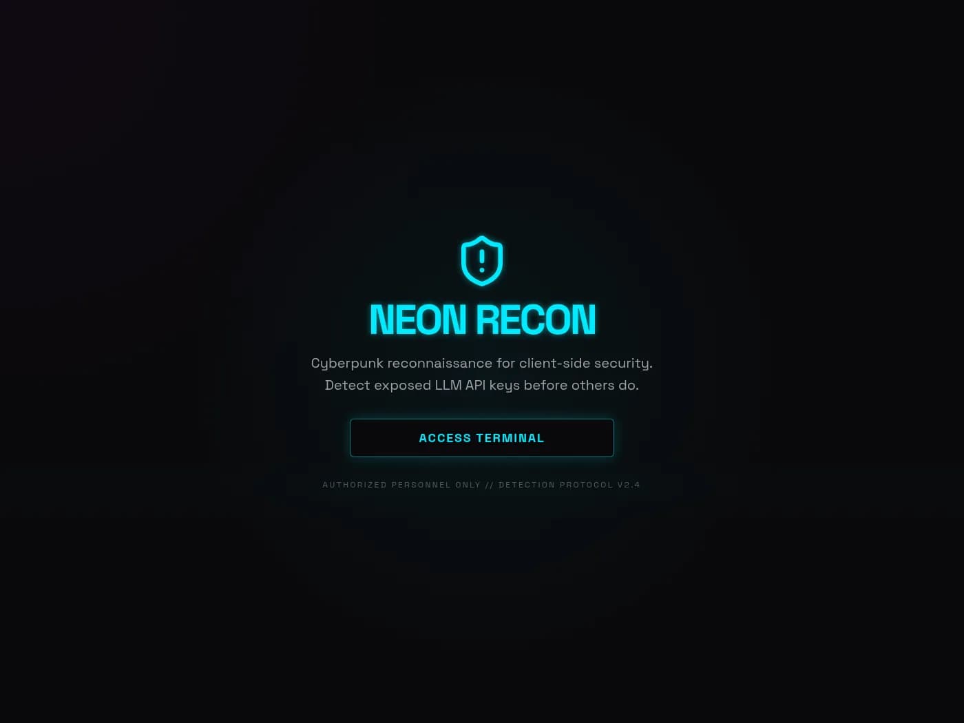 Neon Recon Scanner