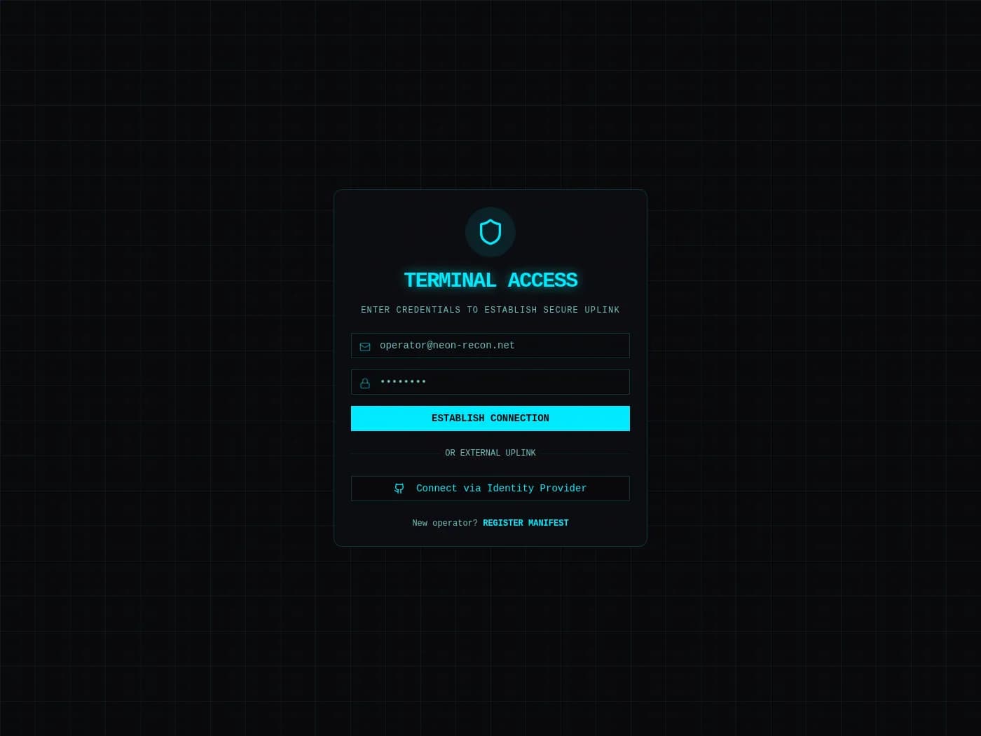 Neon Recon Scanner