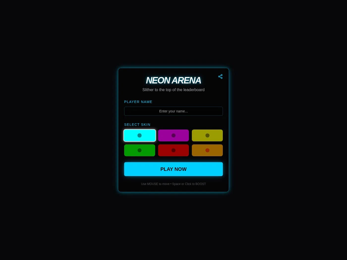 Neon Snake Arena