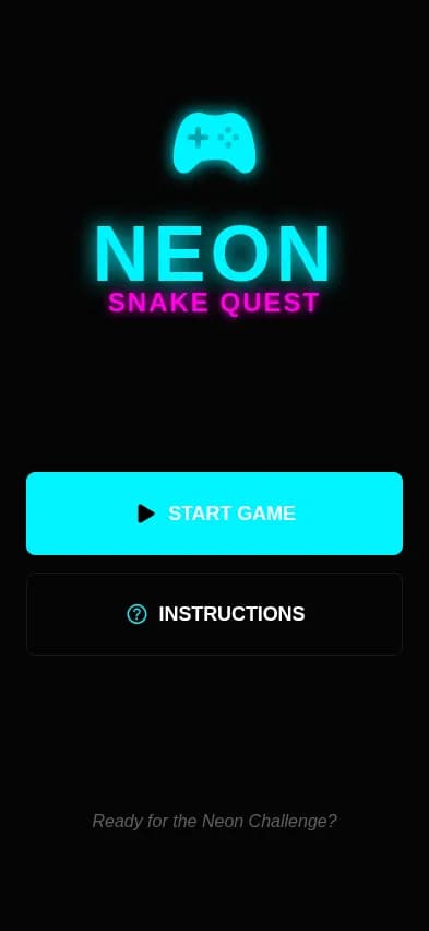 Neon Snake Quest