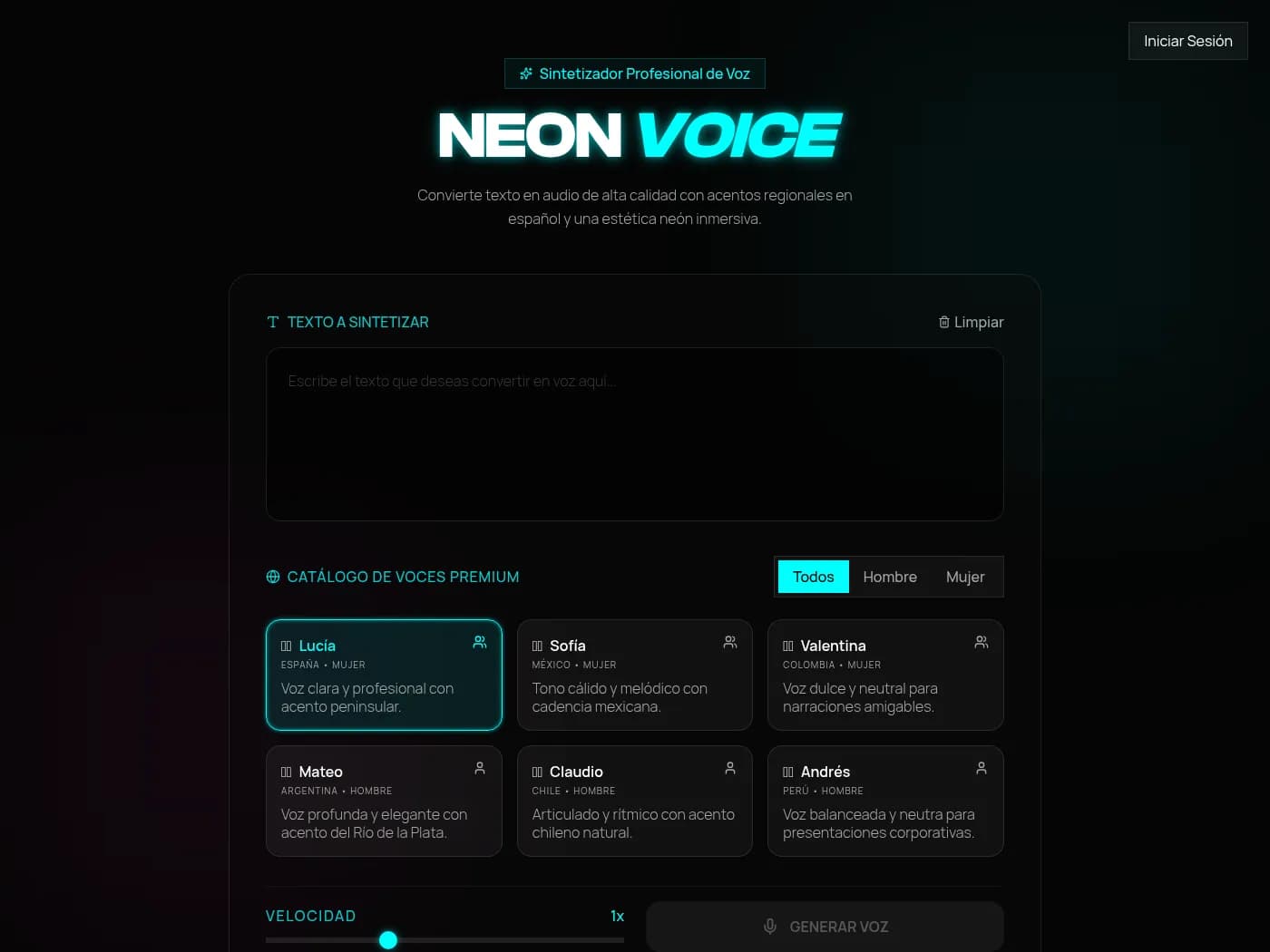 Neon Voice Synth