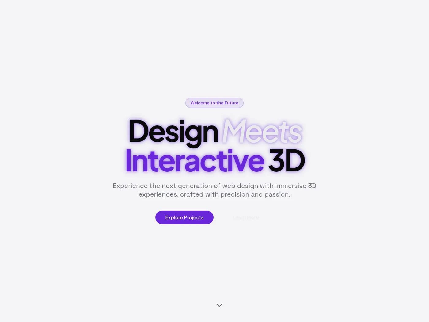 Neon3D Interactive Portfolio