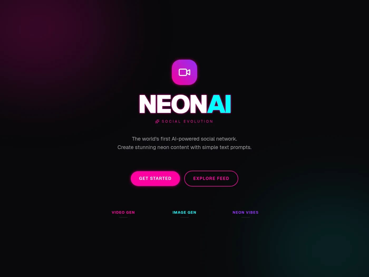 NeonAI Social Network