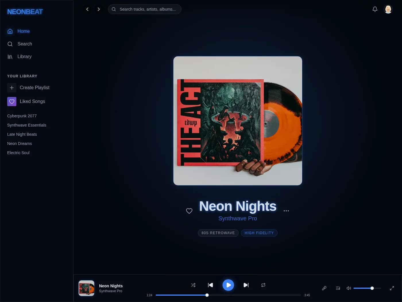 NeonBeat Music Player