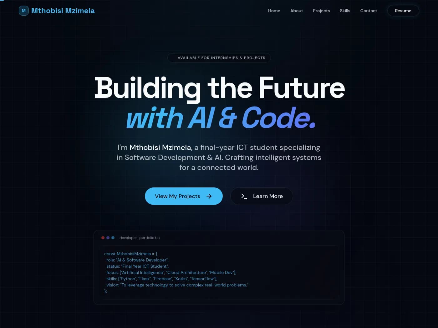 NeonDev Portfolio