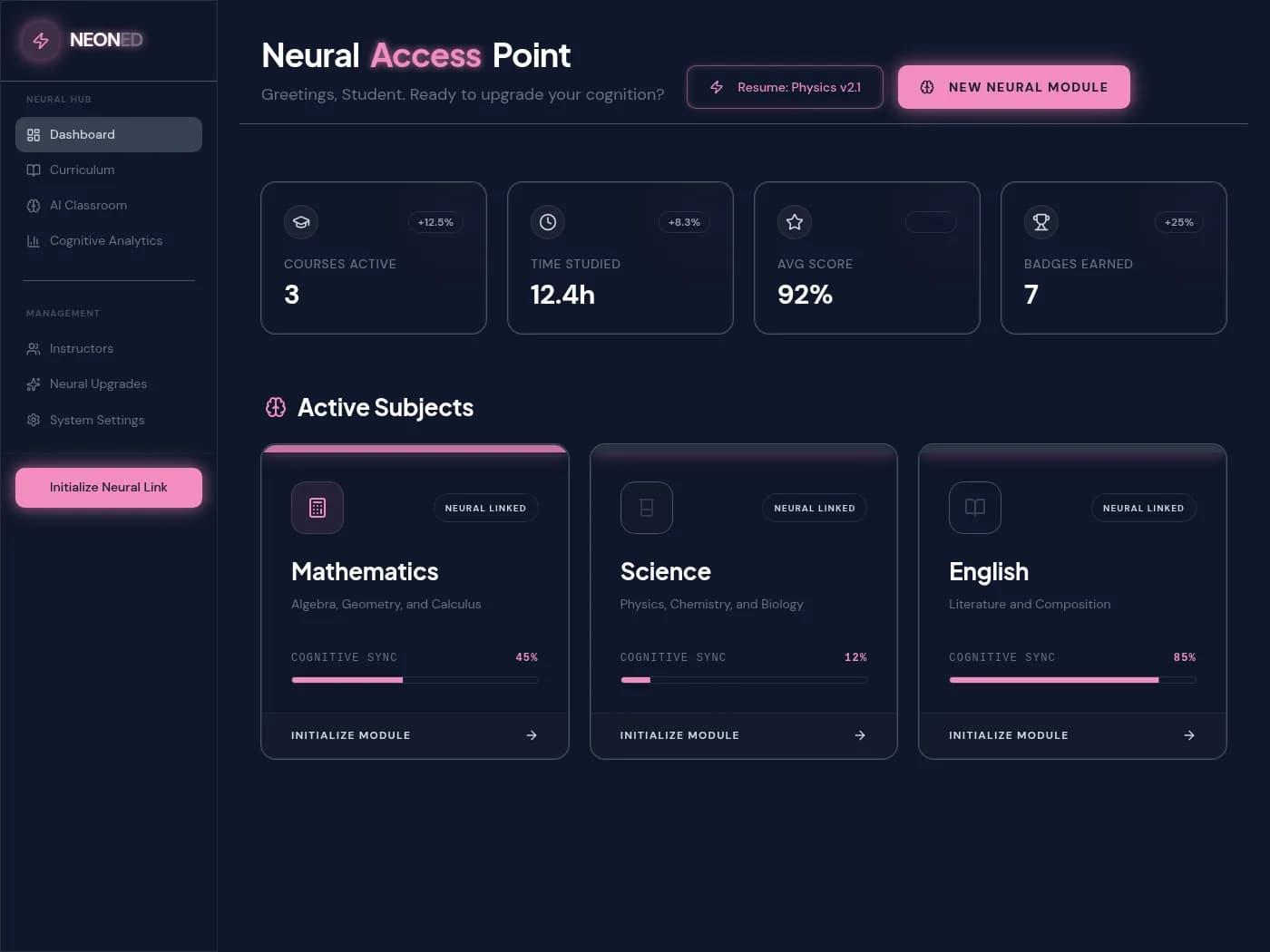 NeonEd AI Platform