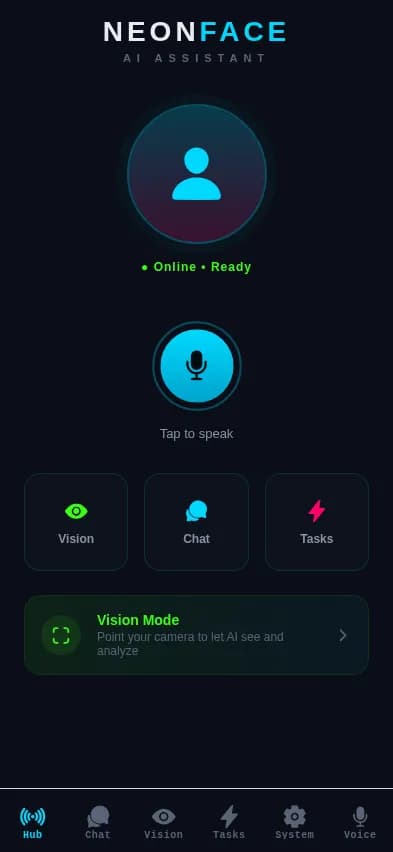 NeonFace AI Assistant