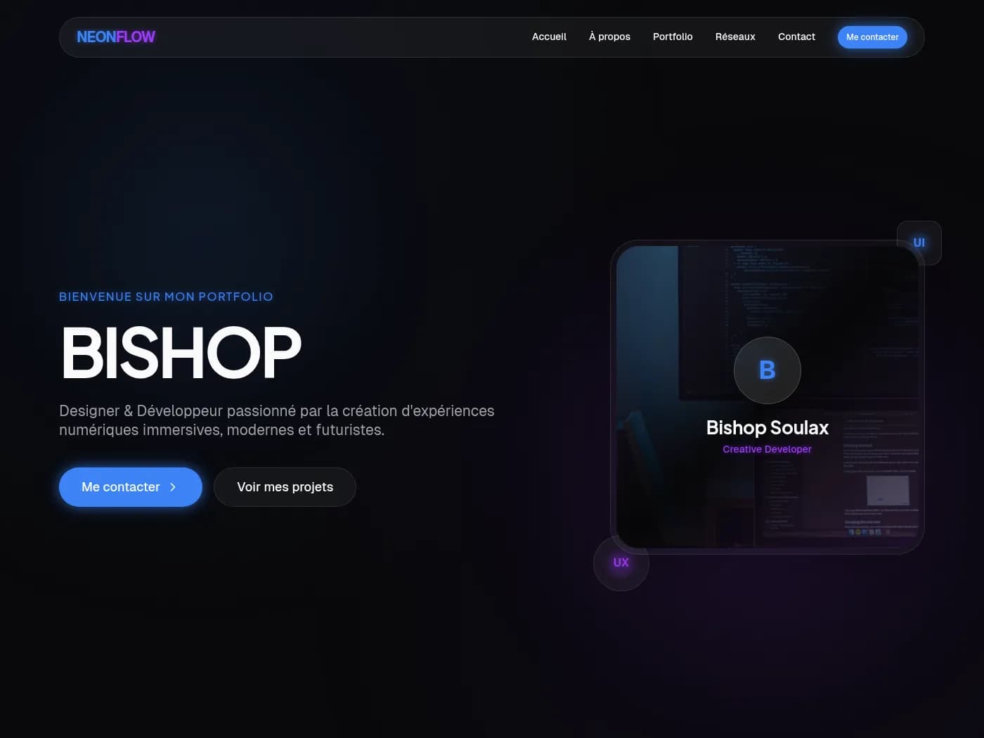 NeonFlow Portfolio