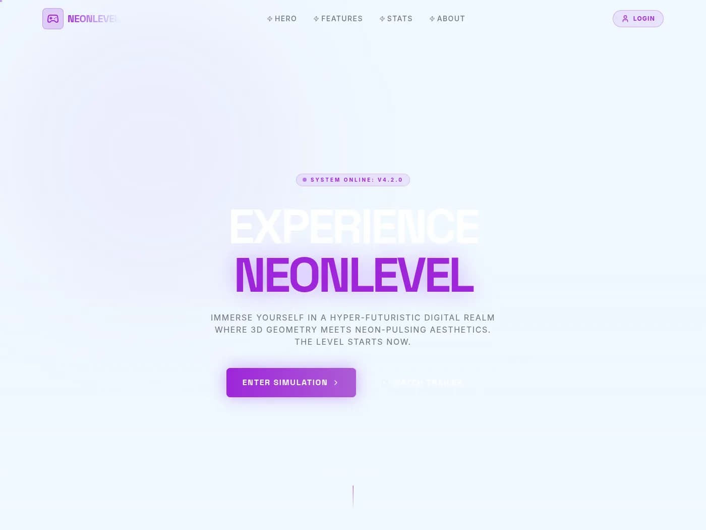 NeonLevel Immersive Site