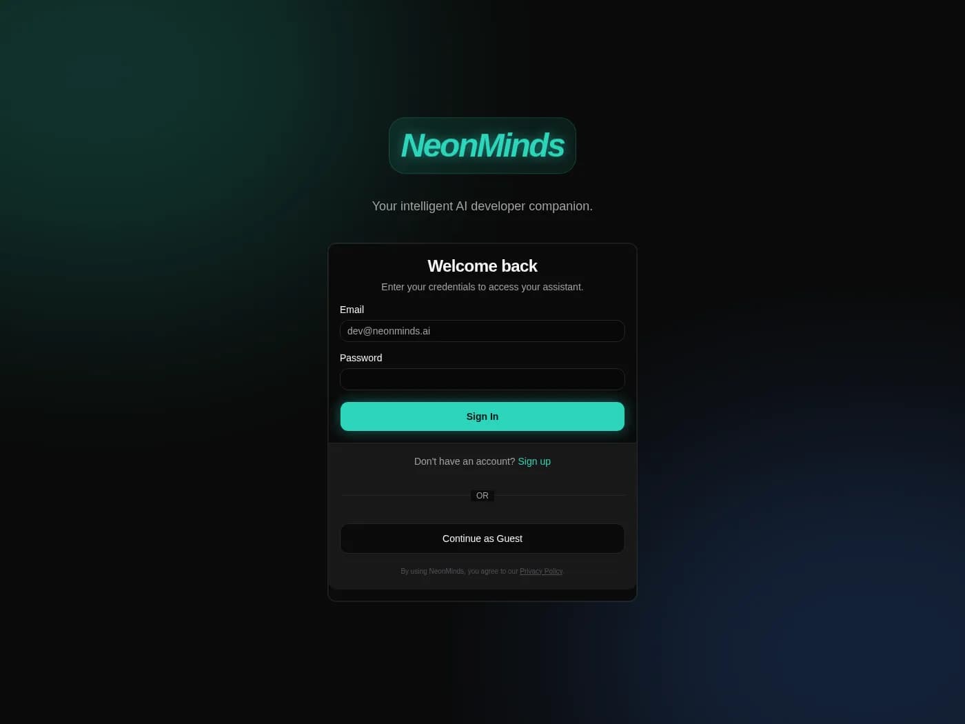 NeonMinds AI Assistant