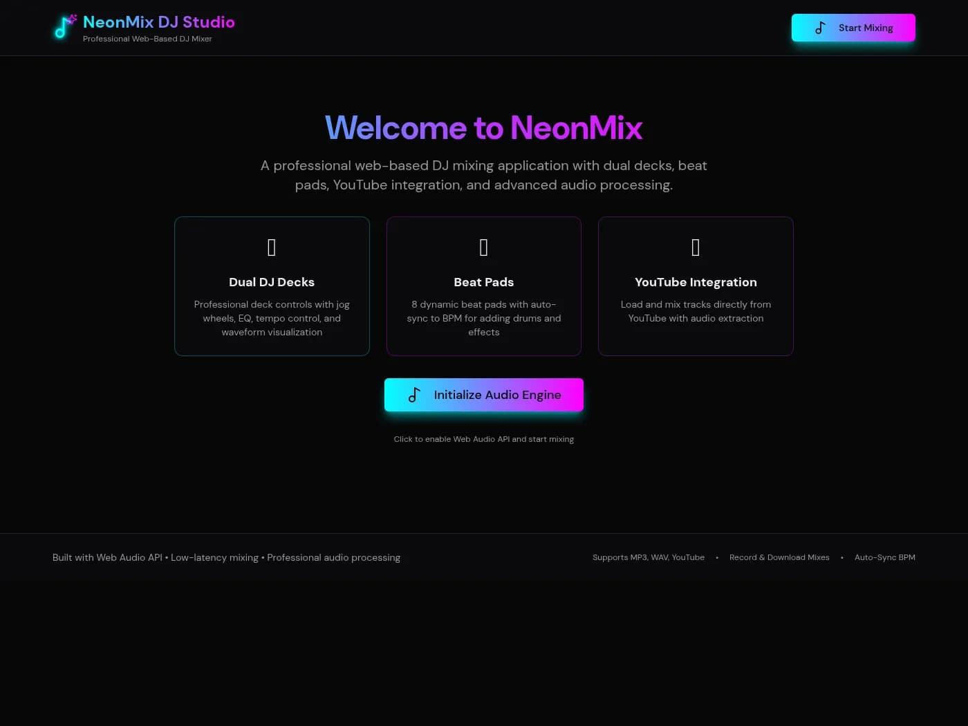NeonMix DJ Studio