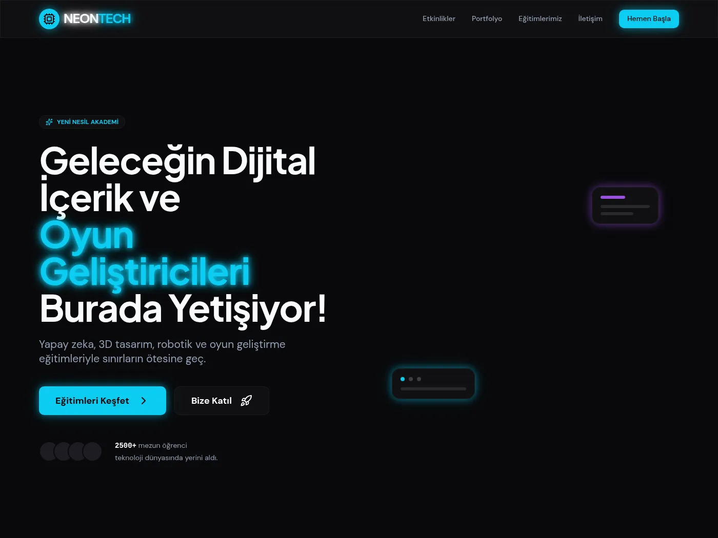 NeonTech Academy Site