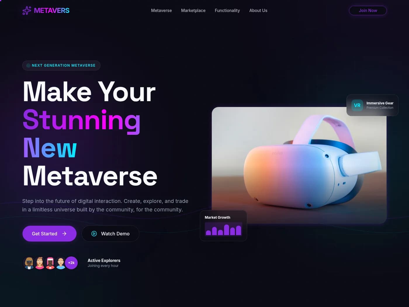 NeonVerse Landing