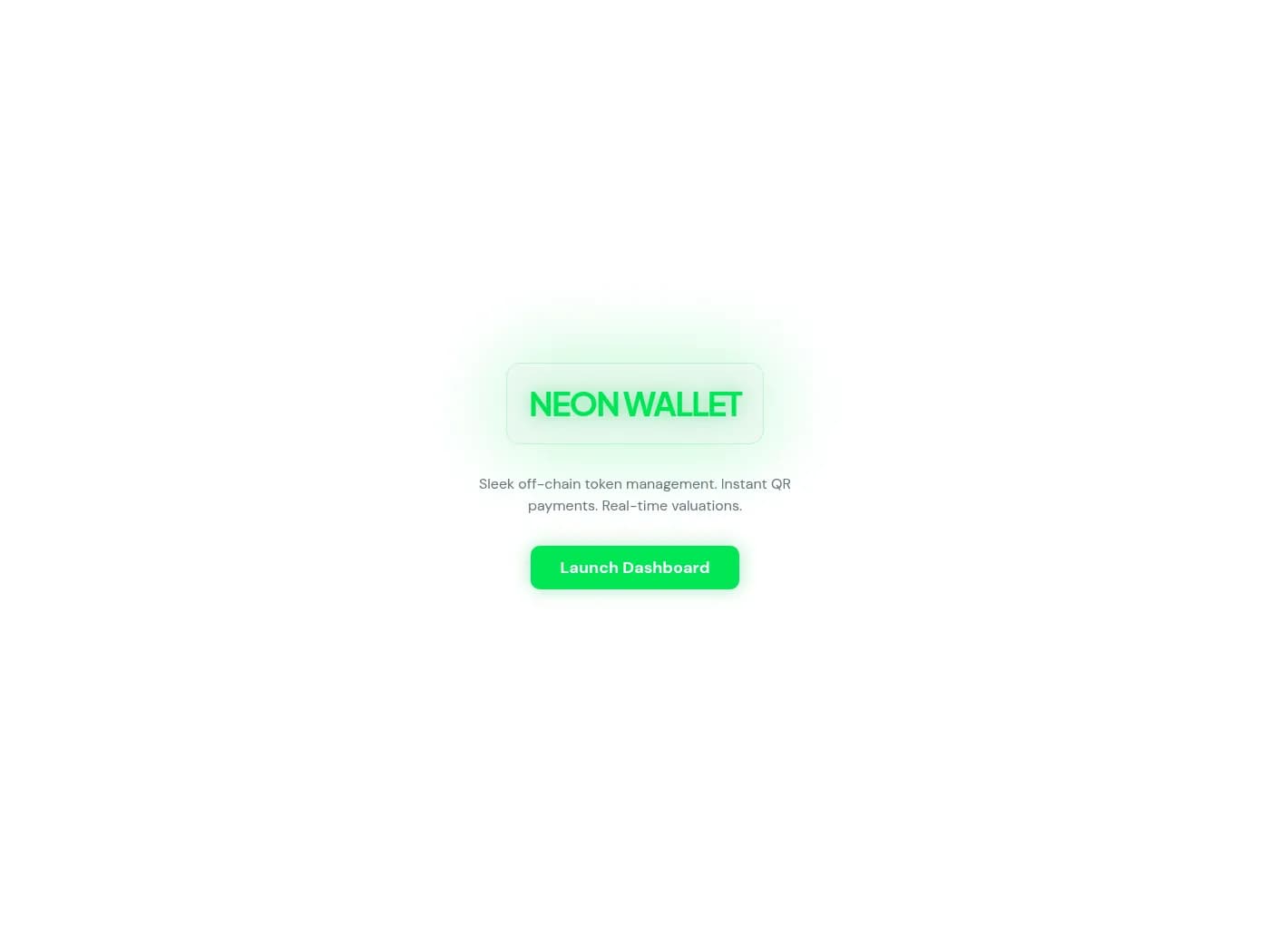 NeonWallet Dashboard