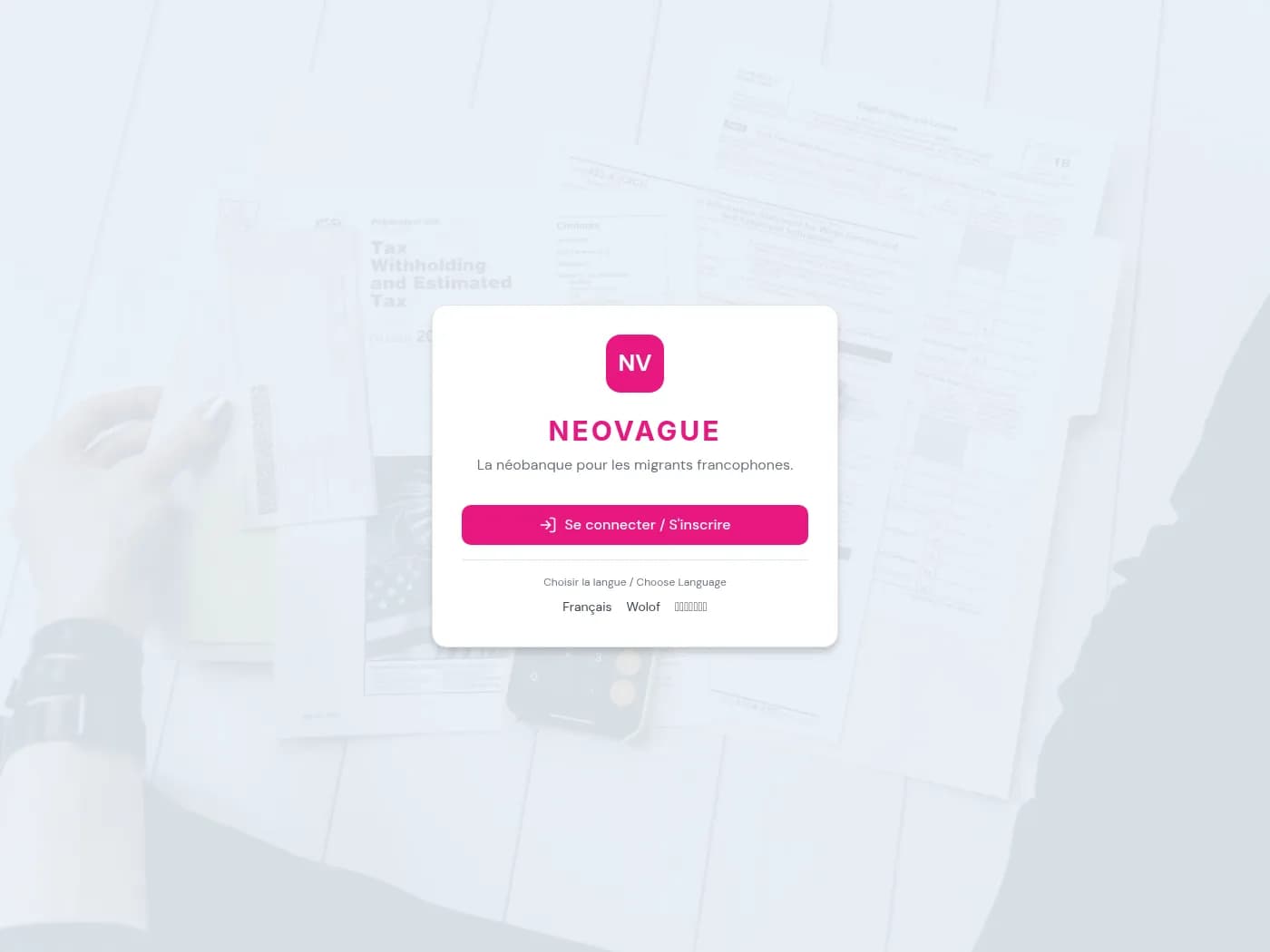 Neovague Neobank for Migrants