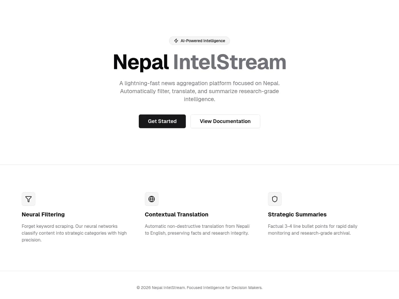 Nepal IntelStream