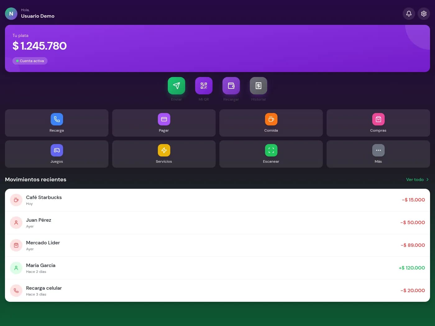 Nequi Style Payment Page